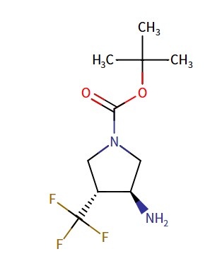 tert-butyl (3S,4R)-3-amino-4-(trifluoromethyl)pyrrolidine-1-carboxylate