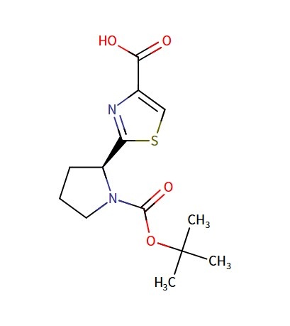 S 2 1 tert butoxycarbonyl pyrrolidin 2 yl thiazole 4 carboxylic Acid s-2-1-tert-butoxycarbonyl-pyrrolidin-2-yl-thiazole-4-carboxylic-acid